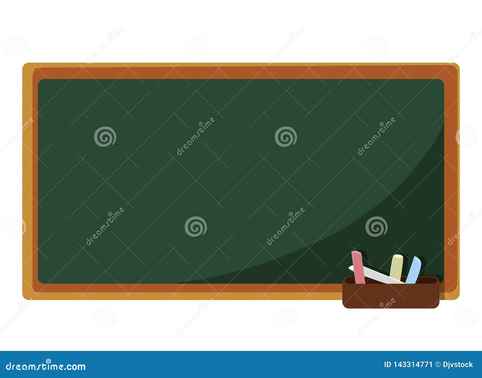 Chalkboard Classroom School Education Vector Image | CartoonDealer.com ...