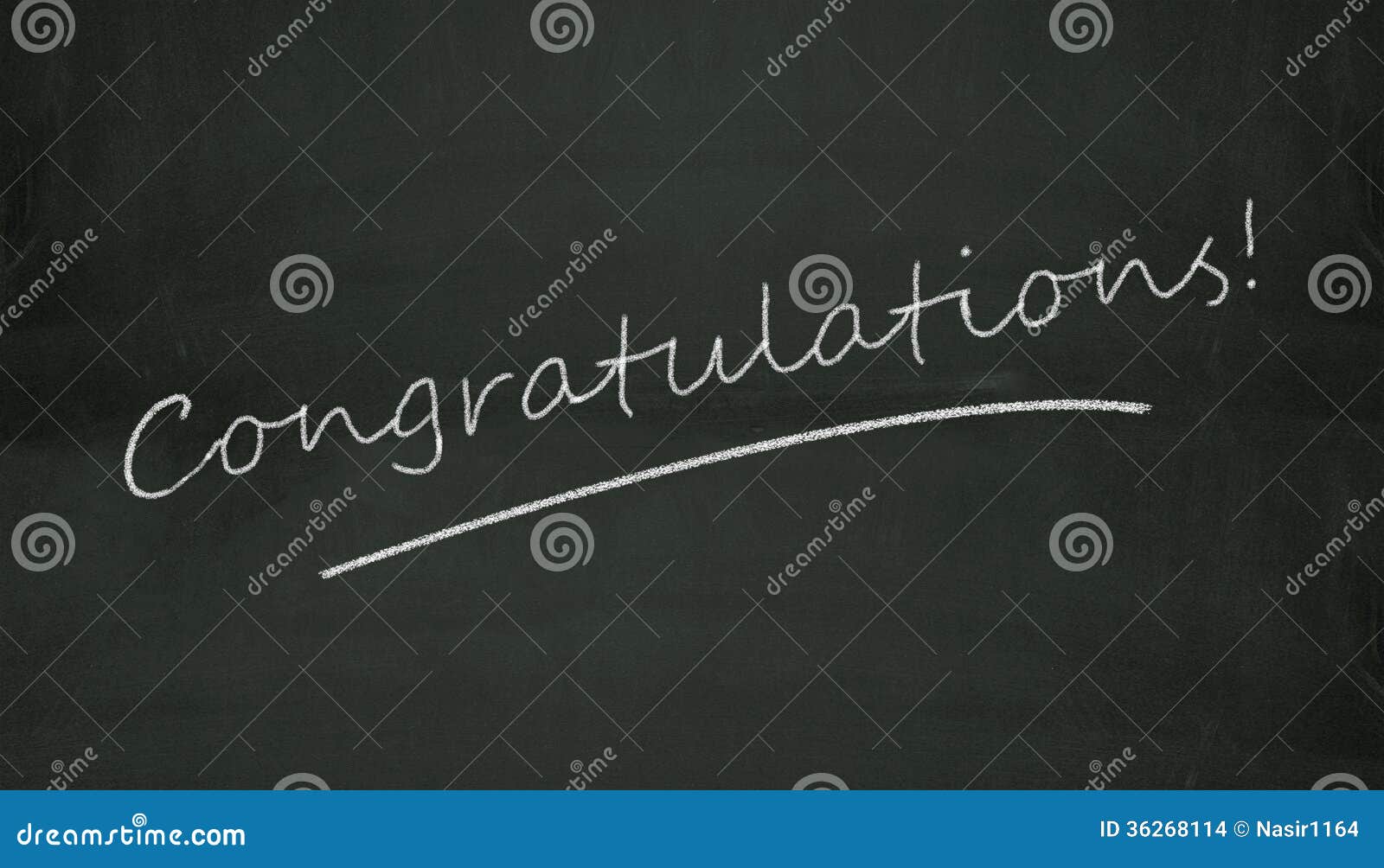 Chalkboard Congratulation Illustration Stock Illustration ...