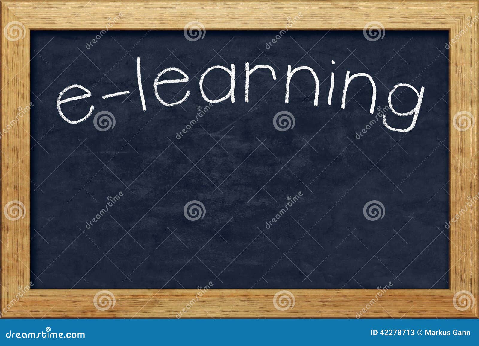 Chalkboard e-learning stock illustration. Illustration of chalkboard ...