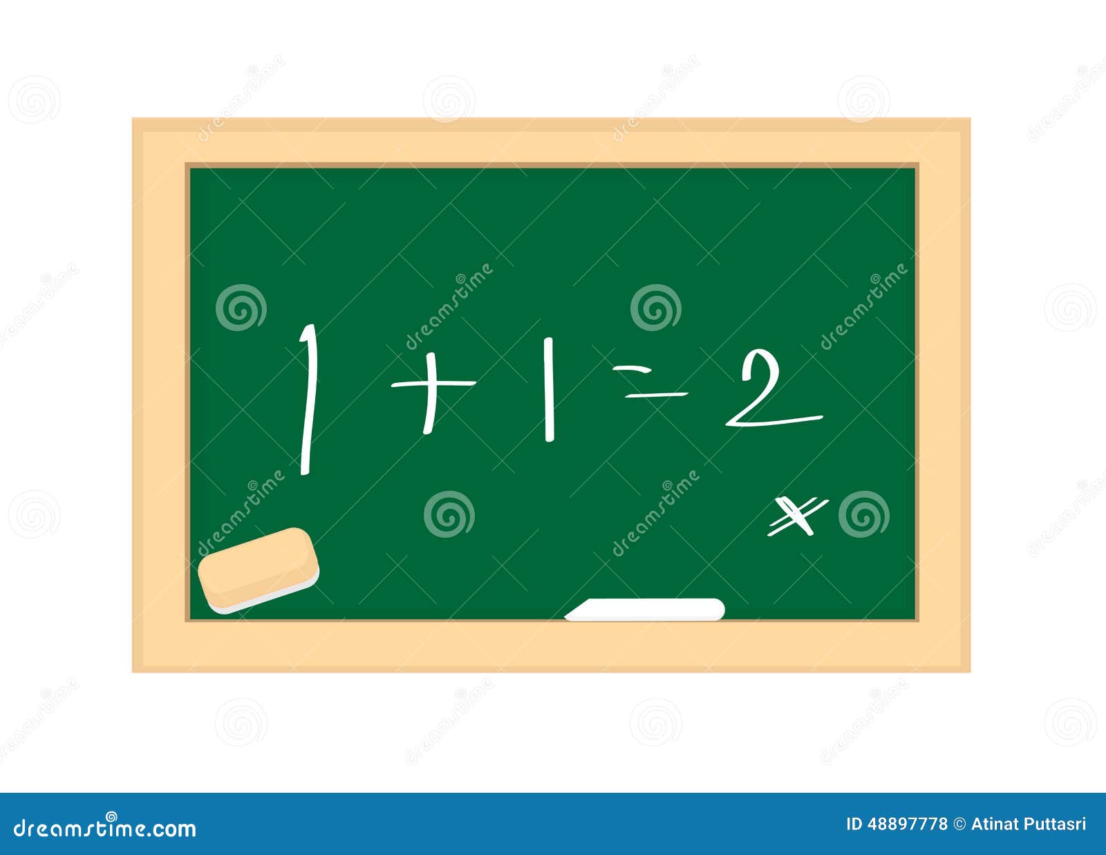 Chalkboard stock vector. Illustration of single, school - 48897778