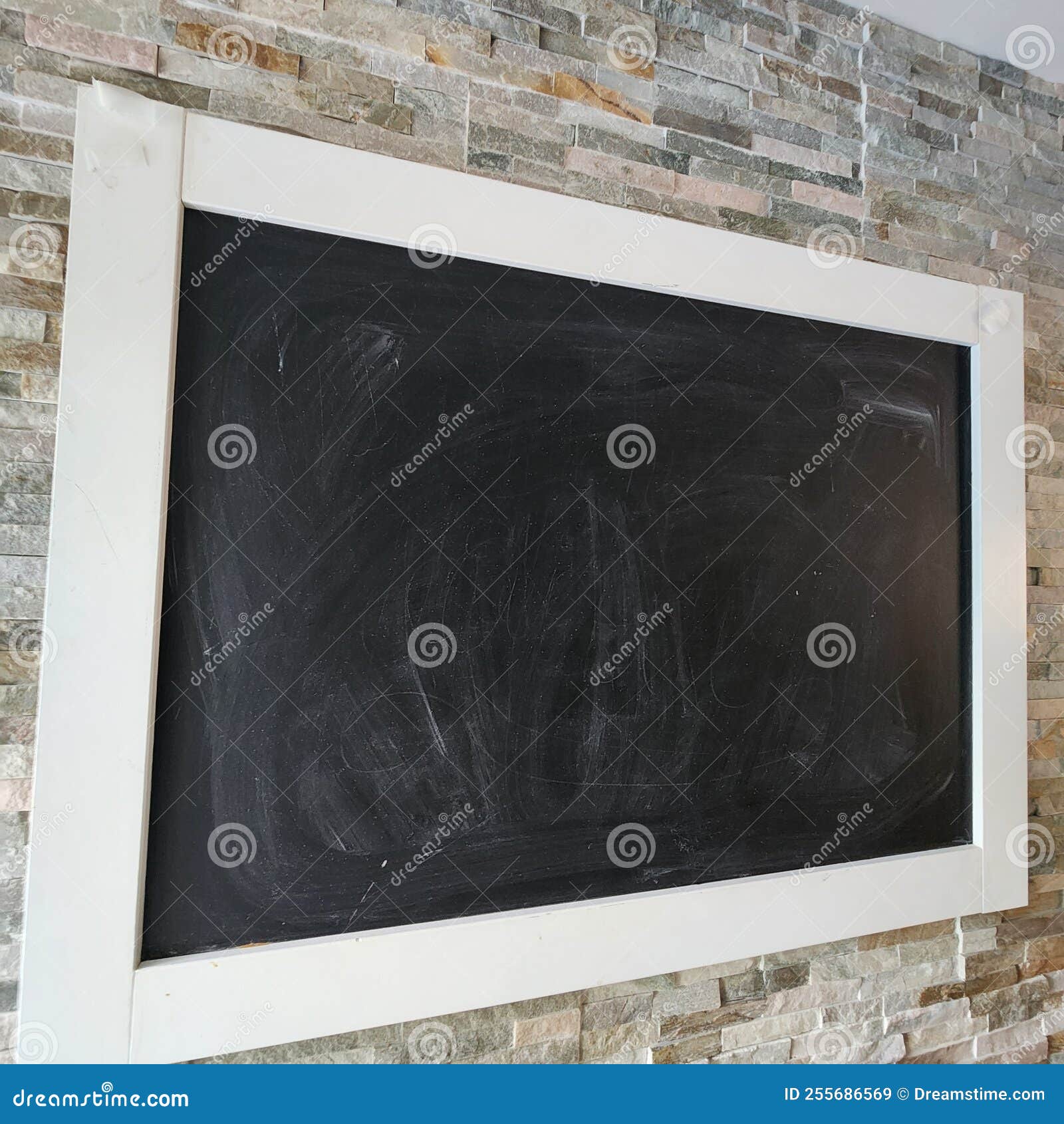Chalkboard stock image. Image of erased, wall, chalkboard - 255686569