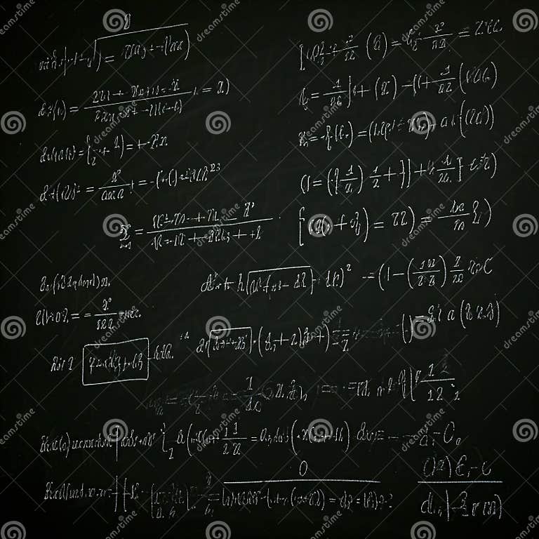 A Chalkboard Filled with Complex Mathematical Equations and Symbols ... A Chalkboard Filled with Complex Mathematical Equations and Symbols ...