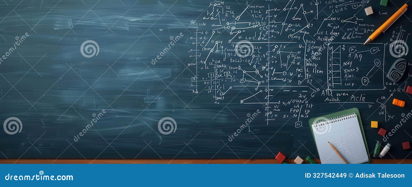 A Chalkboard Filled with Mathematical Equations and Formulas Stock ...