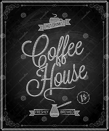 Chalkboard - Frame Coffee Menu Stock Vector - Illustration of label ...
