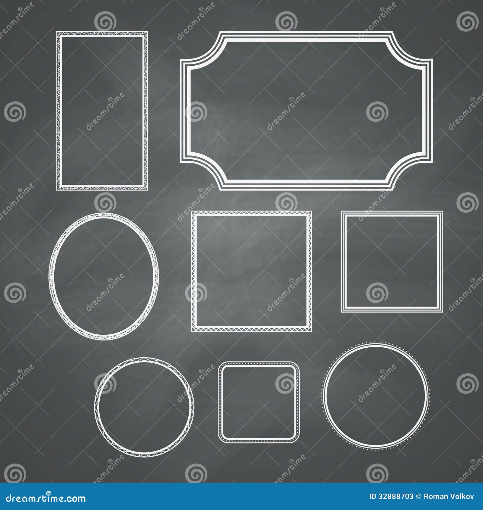 Chalkboard Frame Vector