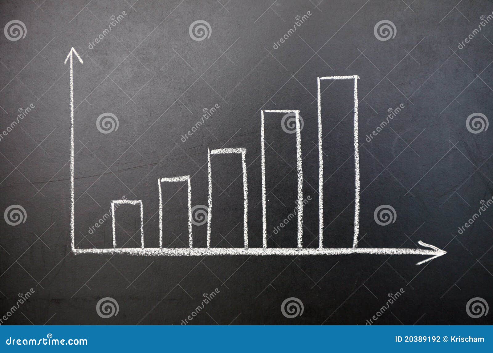 Chalkboard with graph stock photo. Image of improvement - 20389192