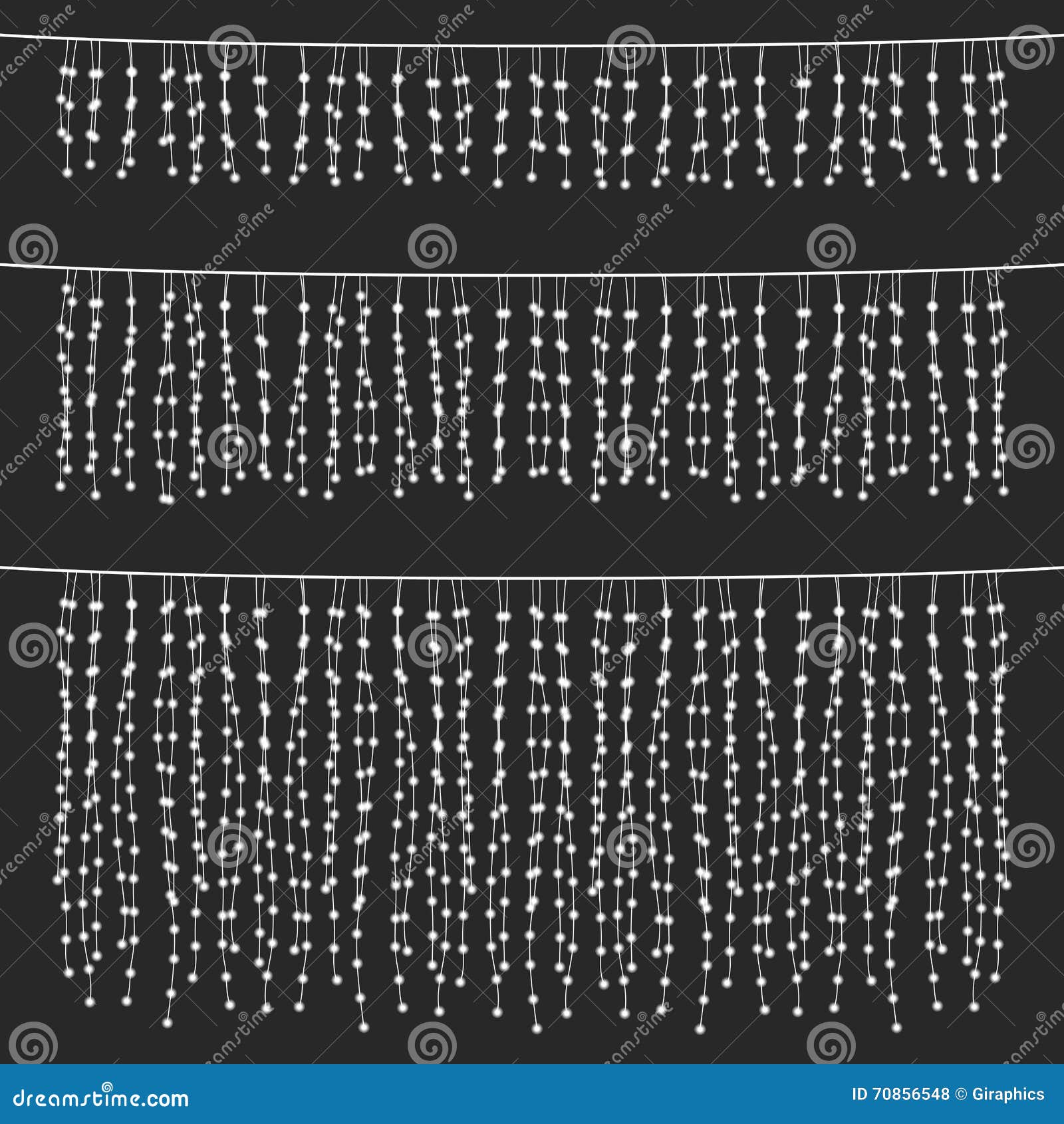 Chalkboard Hanging String Lights Set Stock Vector - Illustration of ...