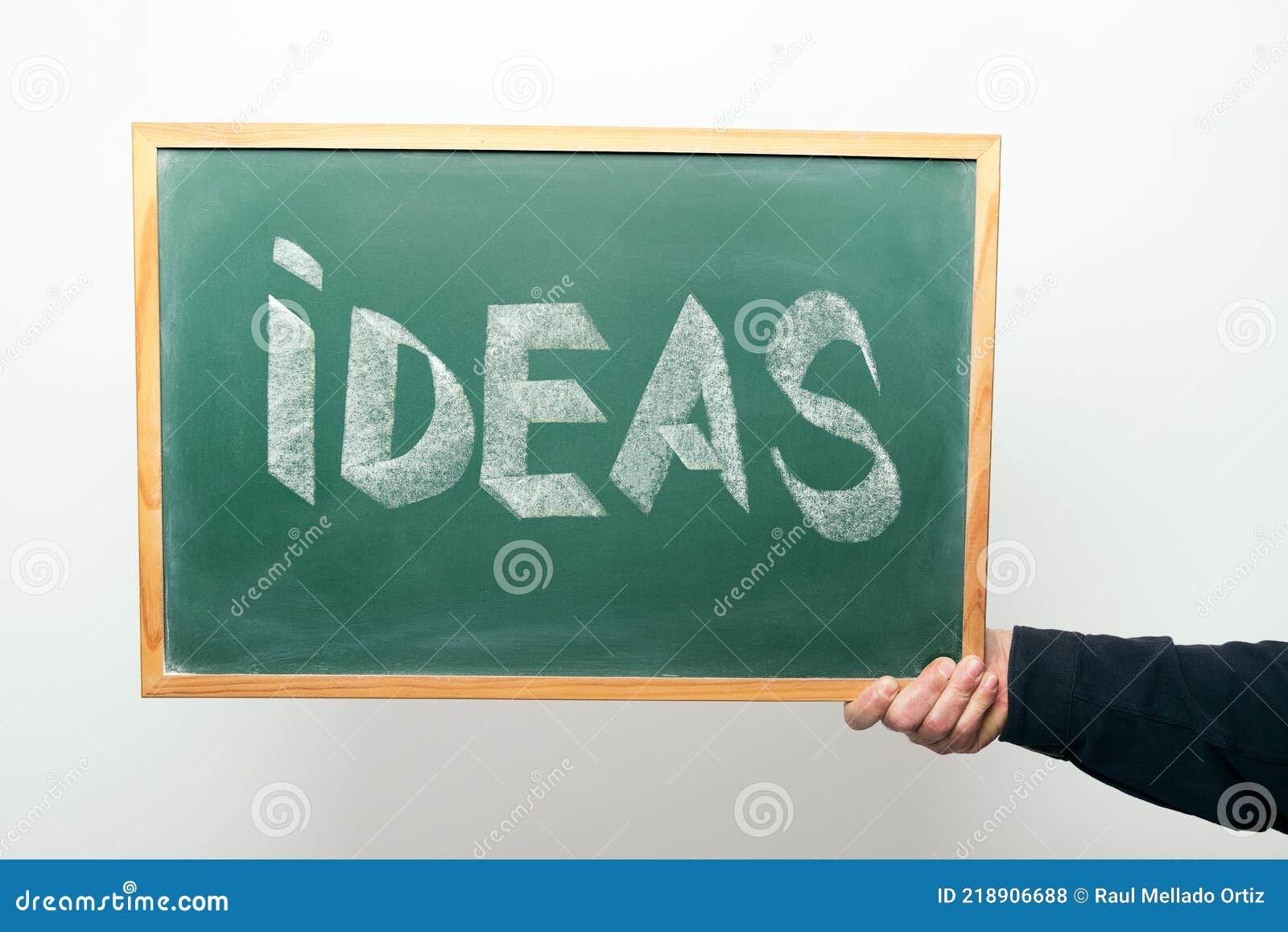 Chalkboard with IDEAS Handwritten in Chalk Stock Photo - Image of ...
