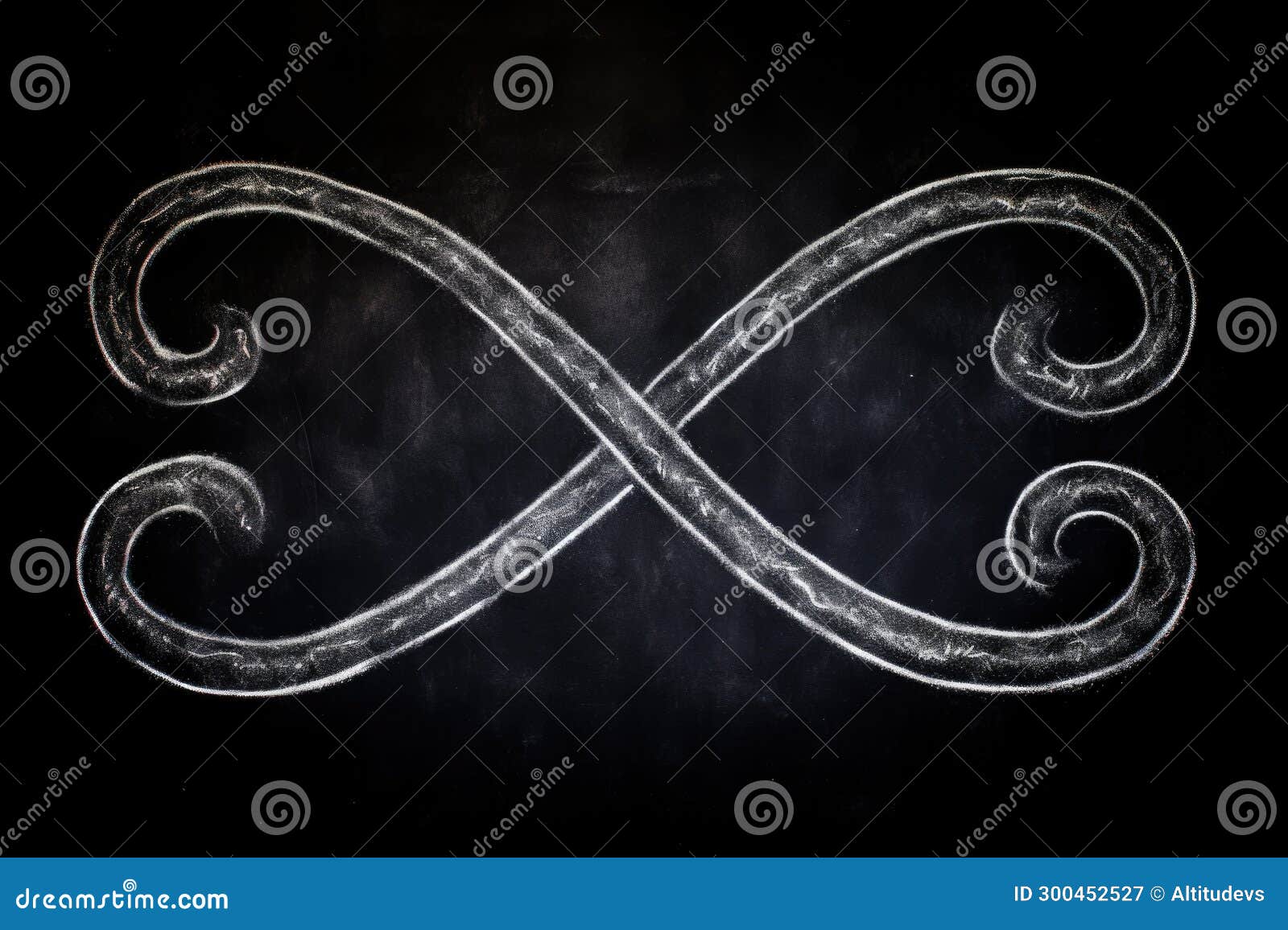 A Chalkboard with an Infinity Symbol Drawn in Chalk Stock Image - Image ...