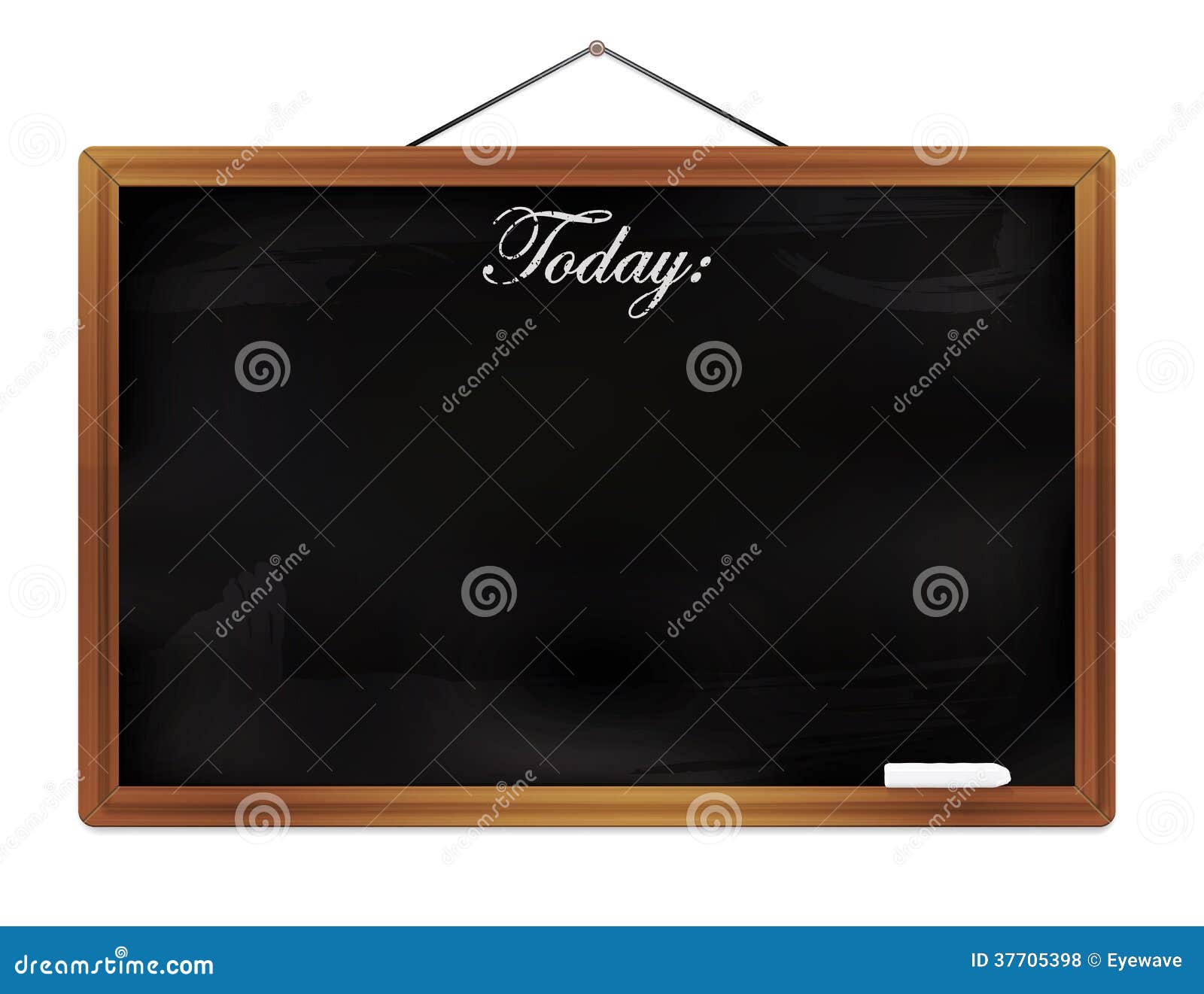 Chalkboard Isolated on White Background Illustration Stock Illustration ...