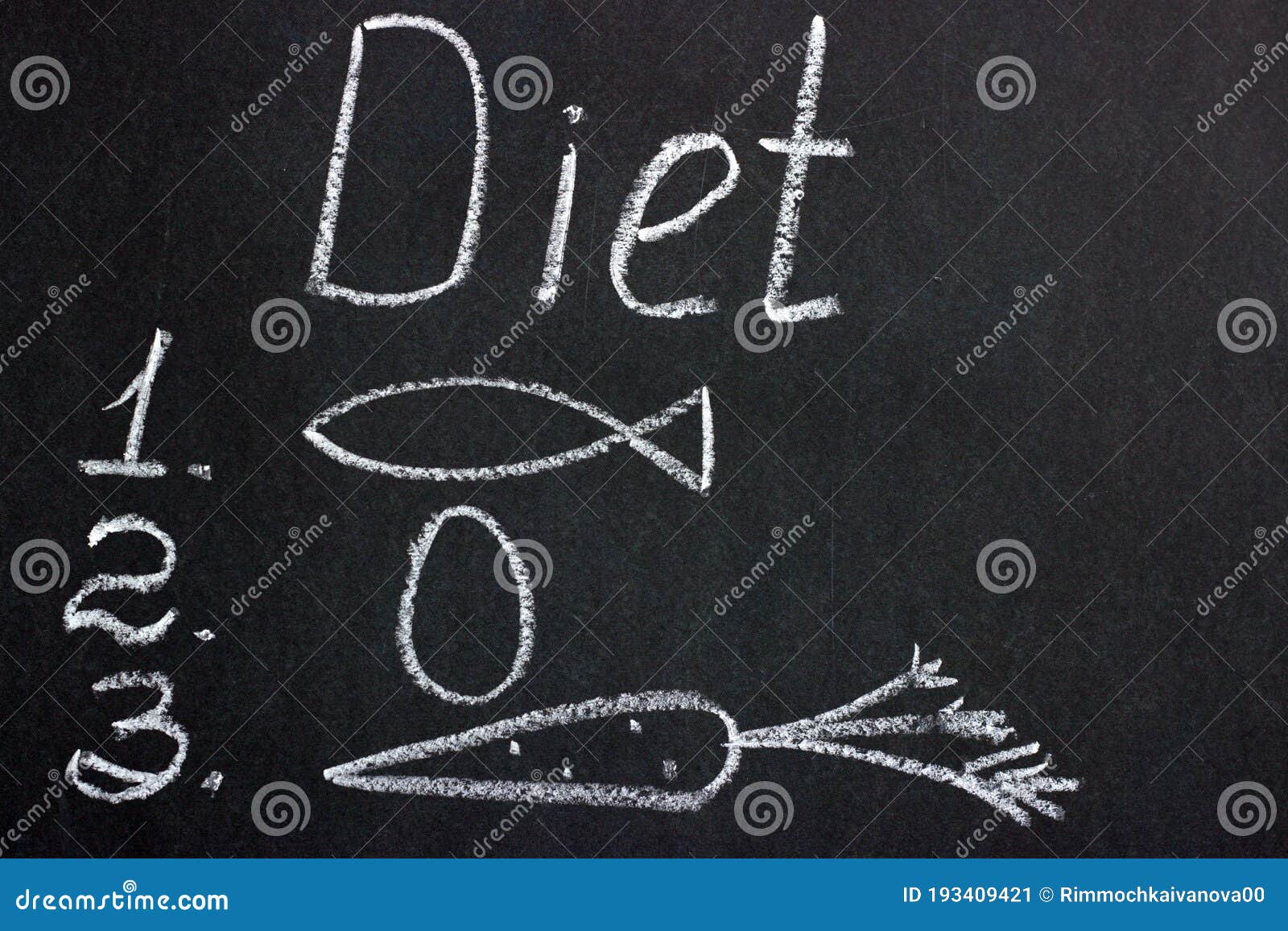 Chalkboard Lettering Diet and Drawings of Basic Foods Stock Image ...