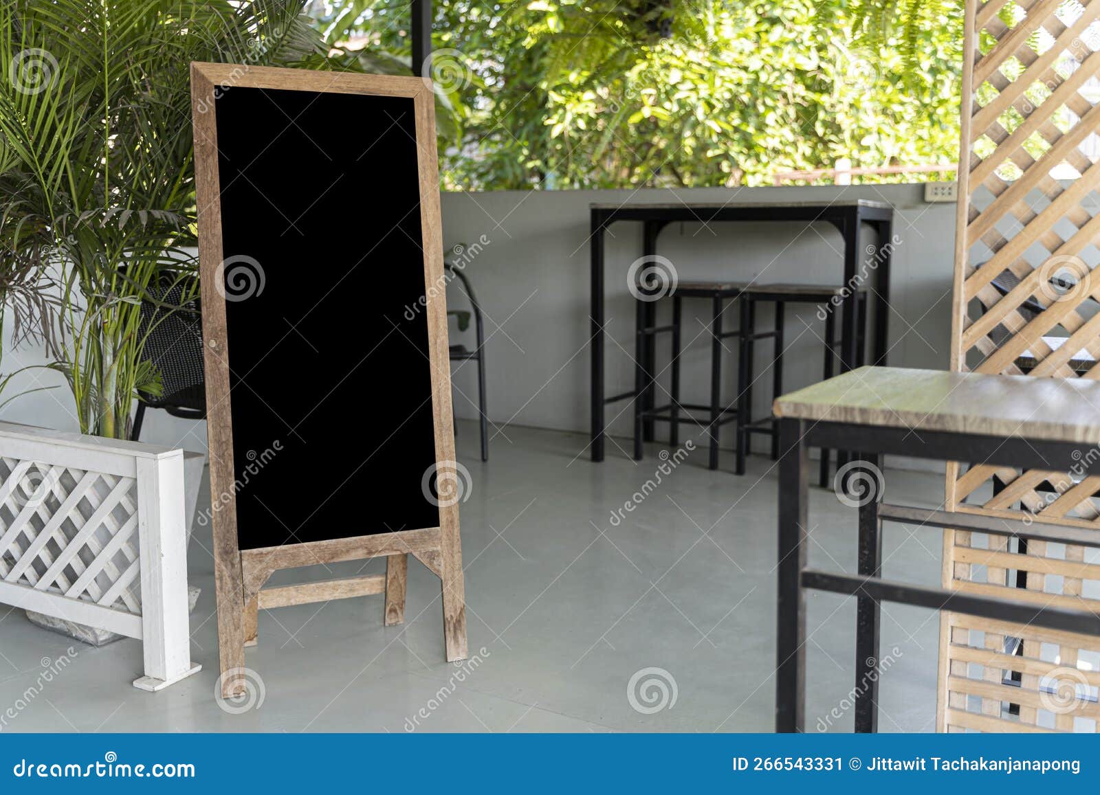 Restaurant Sidewalk Menu Sign Board Stand With Copy Space Royalty-Free ...