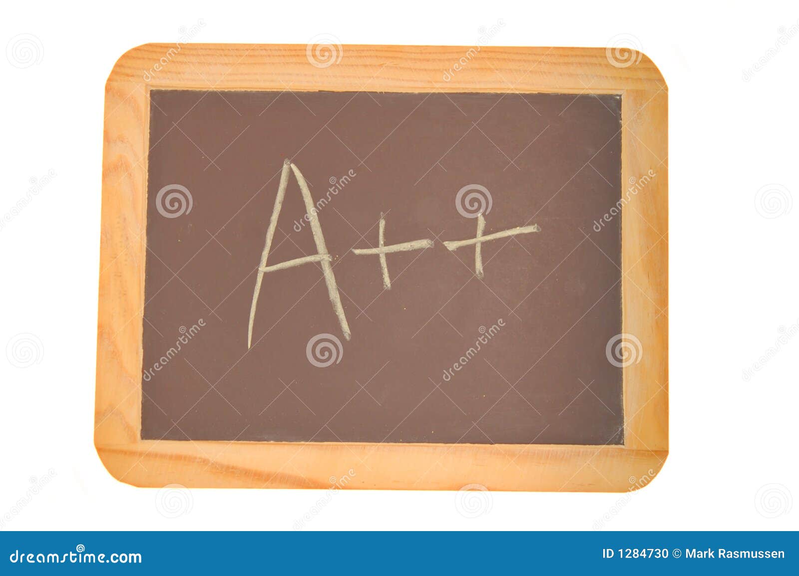 Chalkboard with an a Plus Plus Written on it Stock Photo - Image of ...
