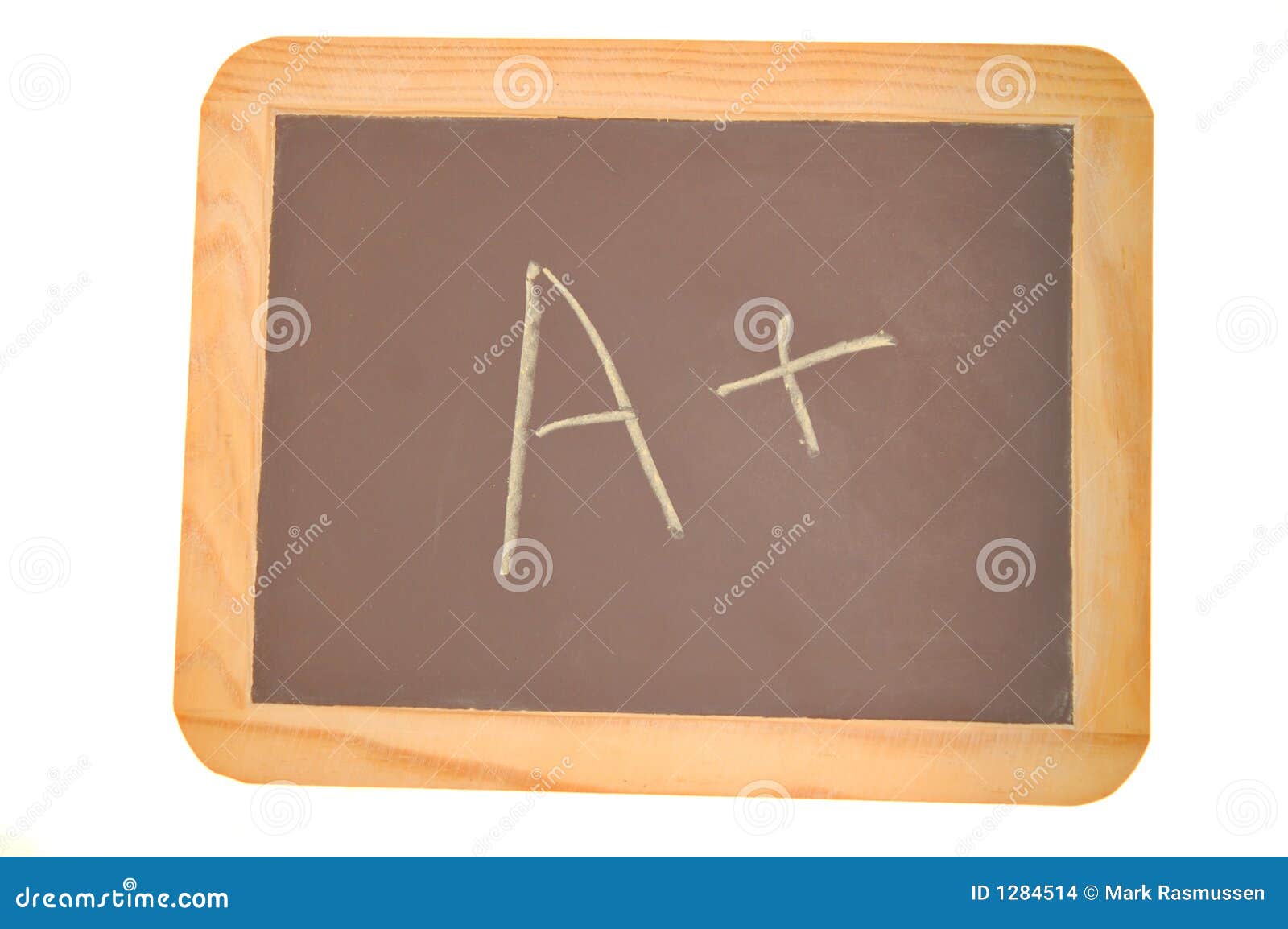 Chalkboard with an a Plus Written on it Stock Photo - Image of ...