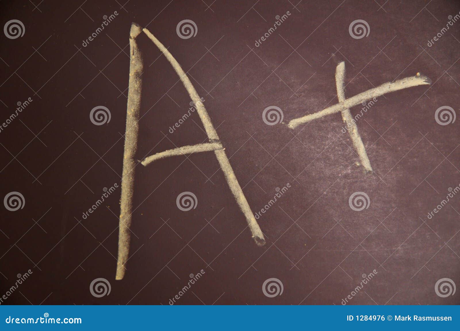Chalkboard with an a Plus Written on it Stock Photo - Image of plus ...