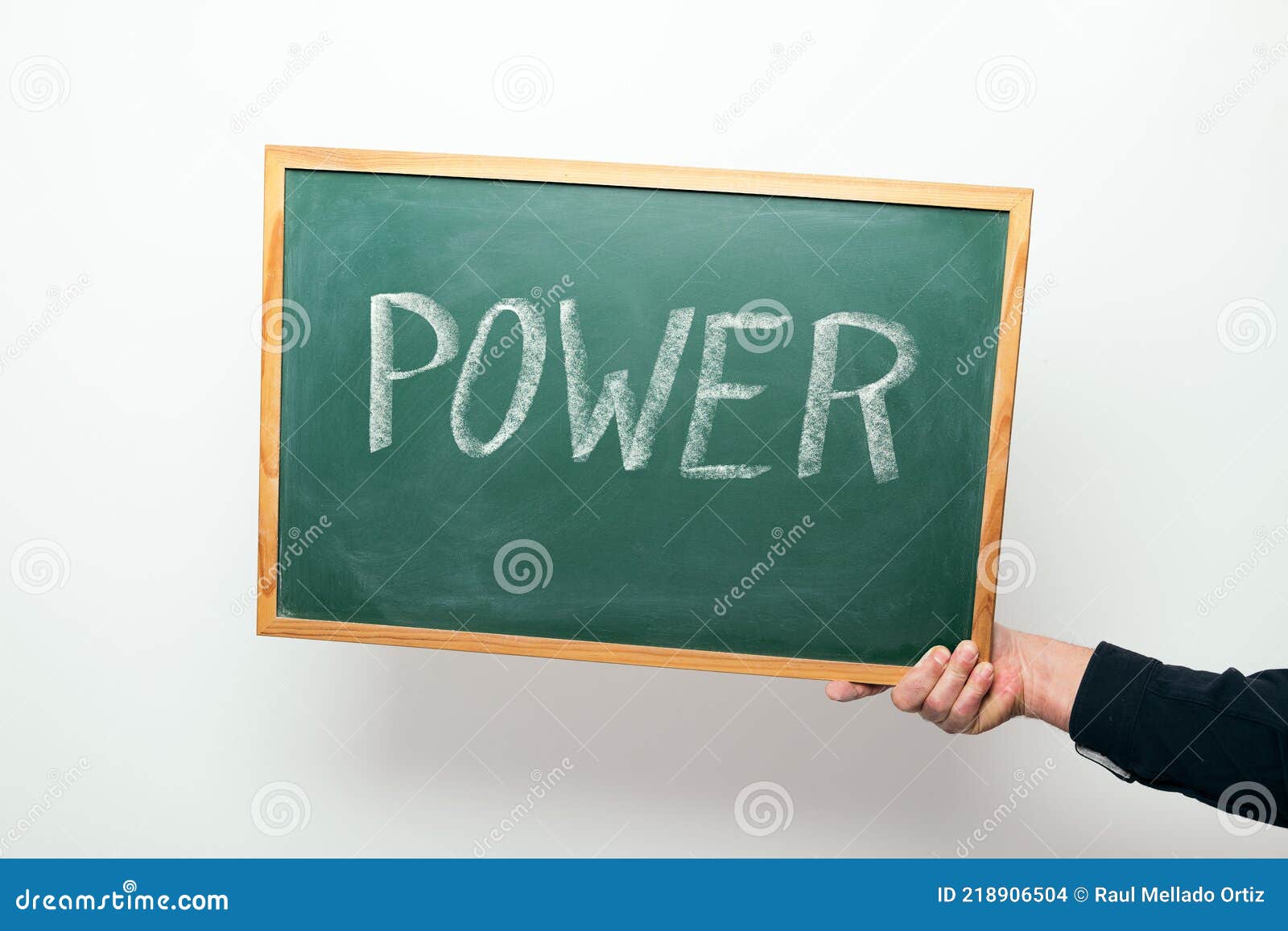 Chalkboard with POWER Handwritten in Chalk Stock Photo - Image of ...
