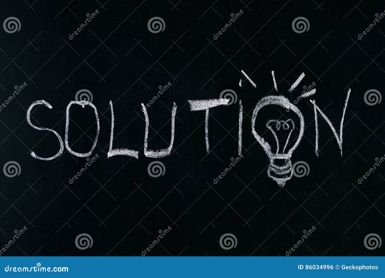 Chalkboard stock photo. Image of idea, creativity, solutions - 86034996