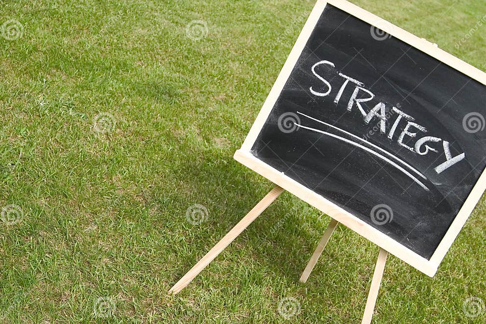 Chalkboard and strategy stock photo. Image of sentence - 820302