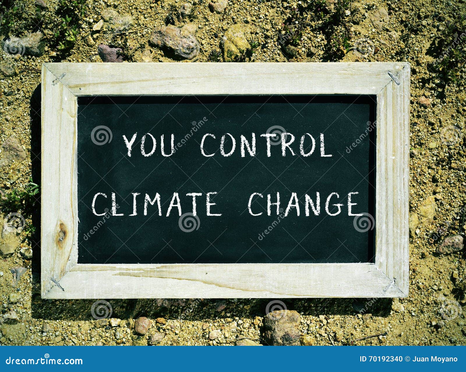 Chalkboard with the Text You Control Climate Change Stock Photo - Image ...