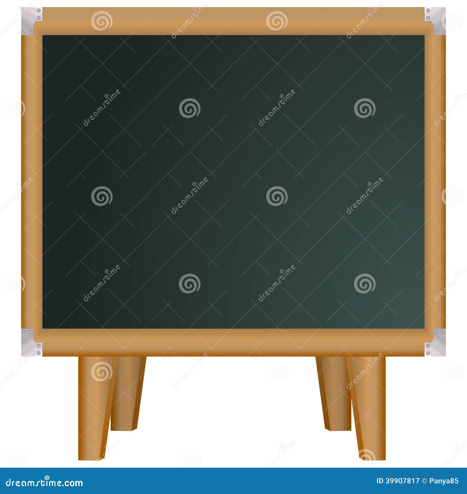 Chalkboard stock vector. Illustration of clean, rectangle - 39907817