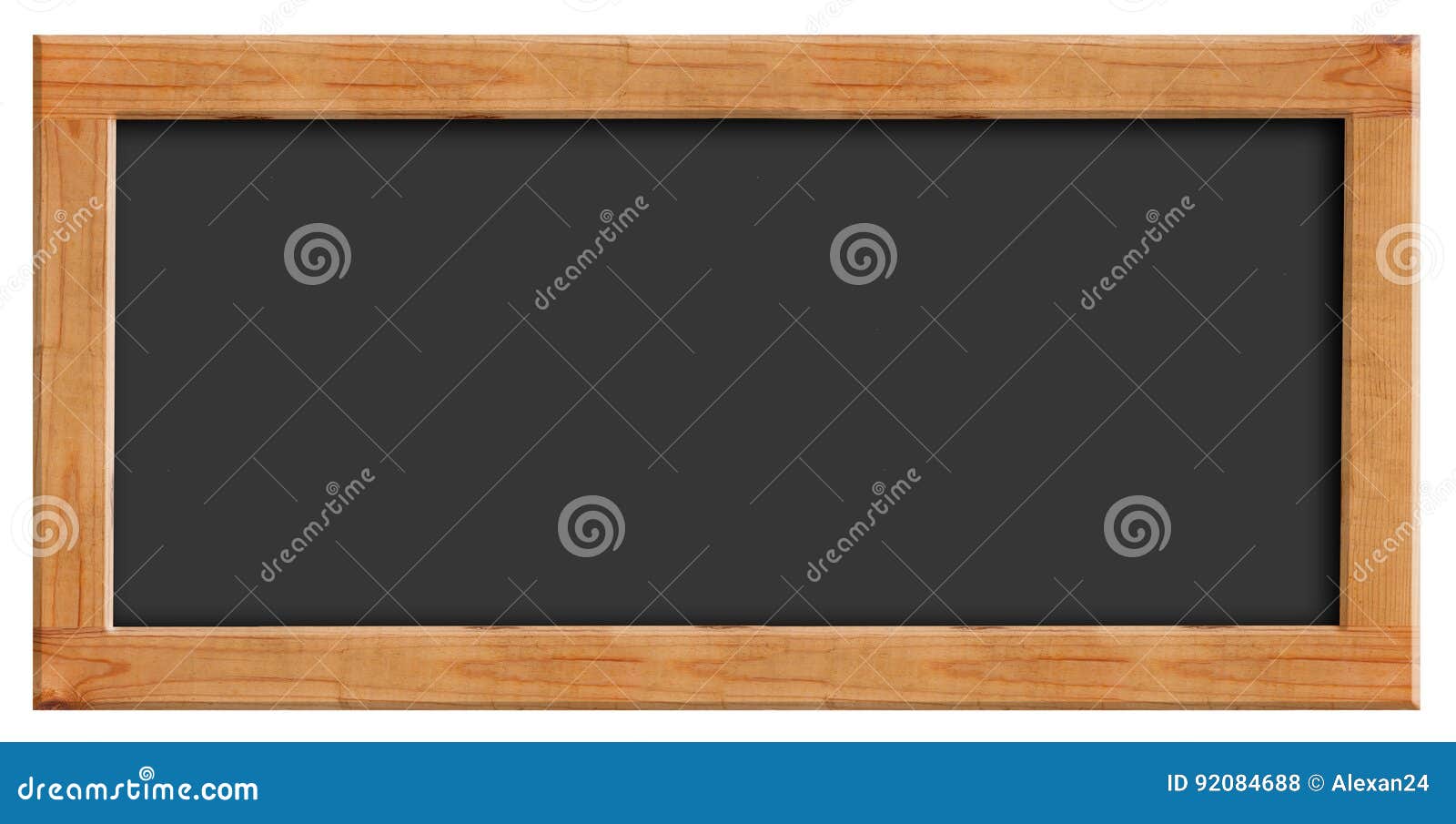 Chalkboard with Wooden Frame Stock Photo - Image of blackboard, message ...