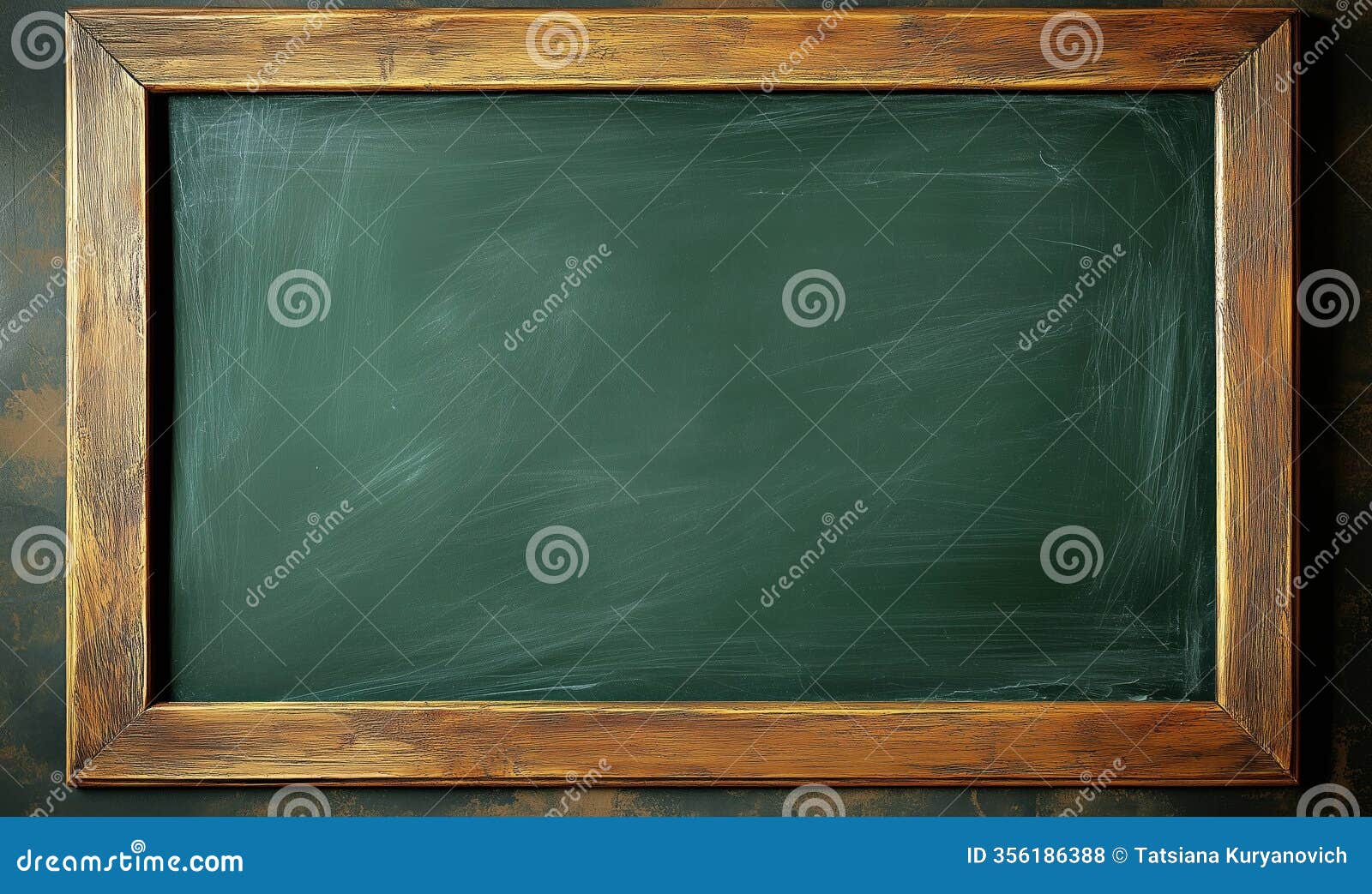 Chalkboard with Wooden Frame, Blank Surface for Writing or Drawing ...
