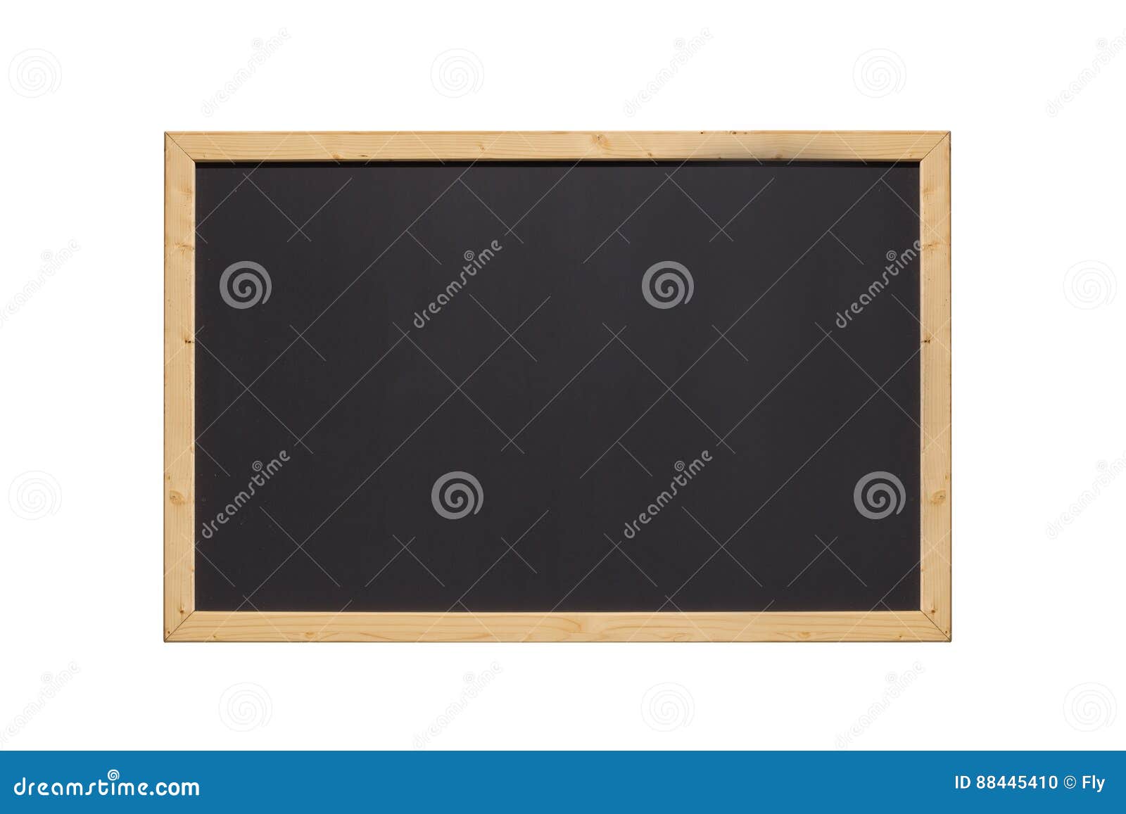 Chalkboard with Wooden Frame on White Stock Photo - Image of blackboard ...