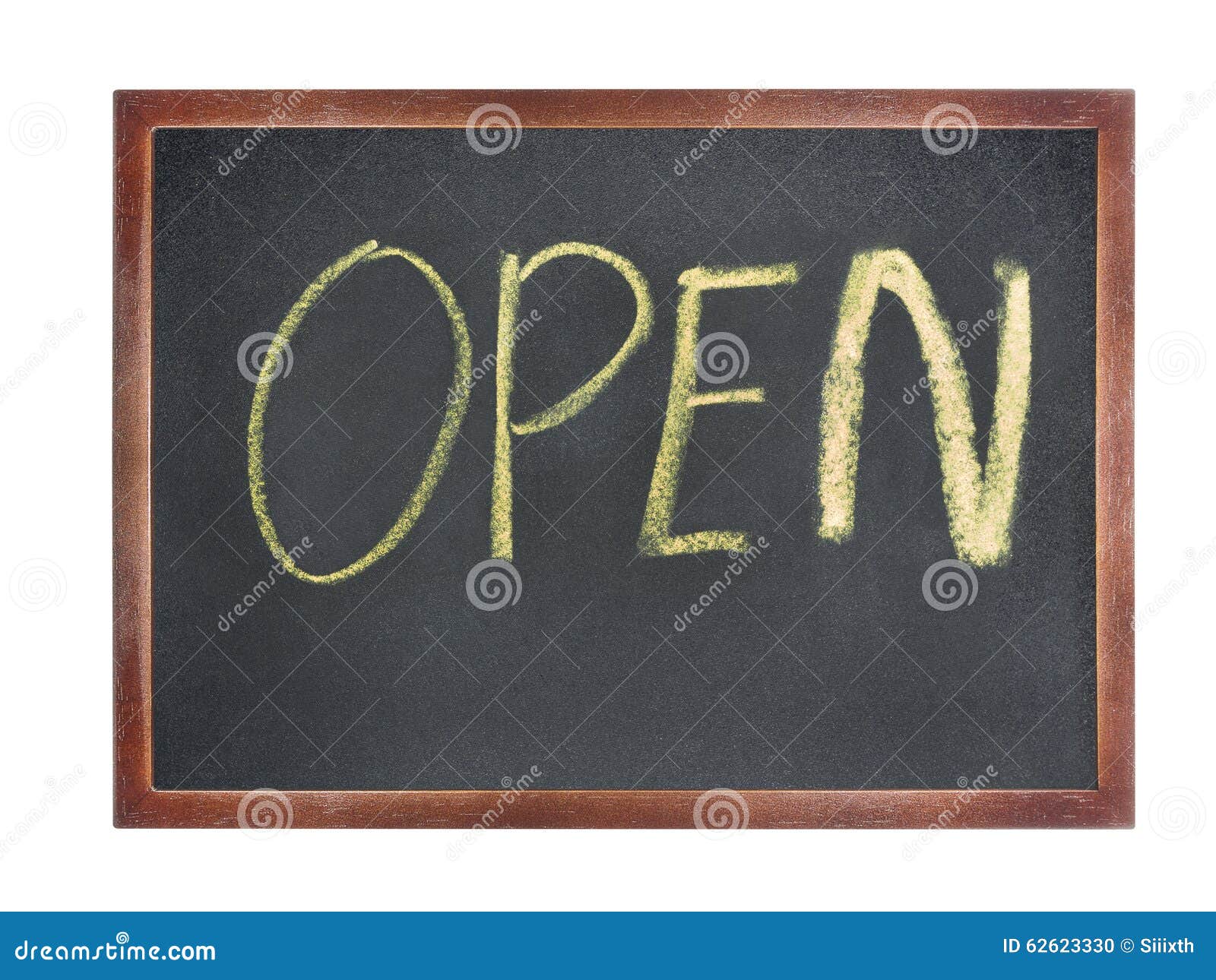 Chalkboard with Wording : OPEN Stock Photo - Image of blank, restaurant ...