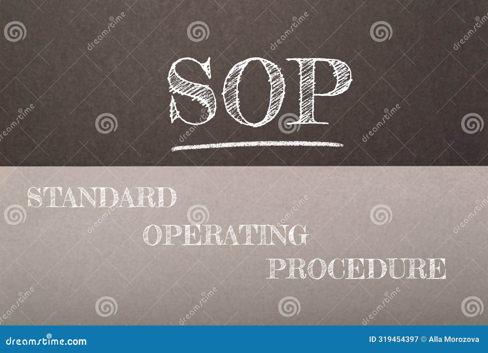 SOP - Standard Operating Procedure Write On A Book Isolated On Office ...