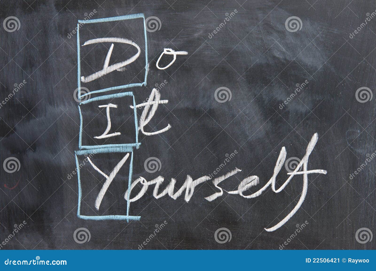 Chalkboard writing - DIY stock illustration. Illustration of drawing ...