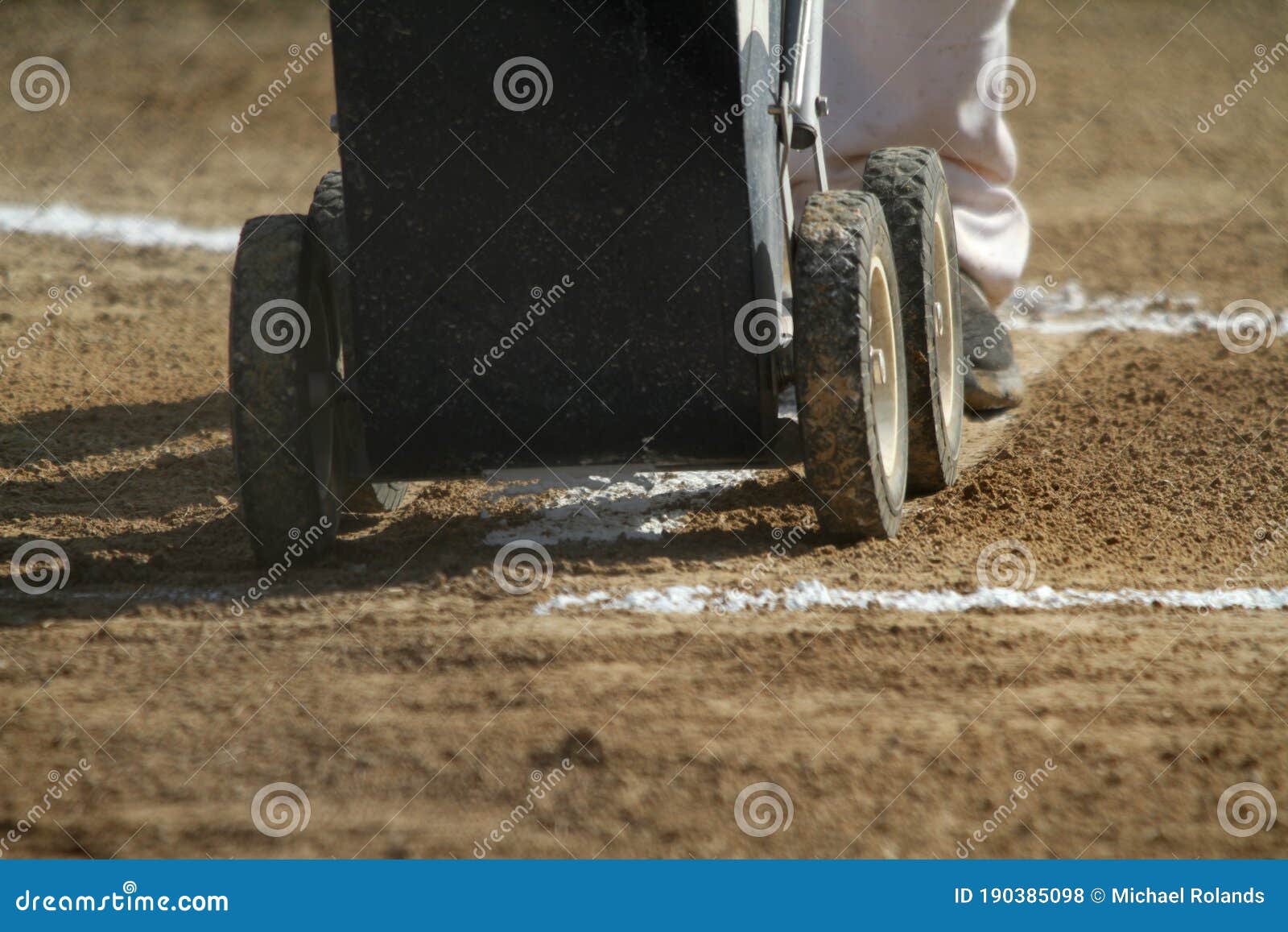 Chalking the Batter`s Box before a Game Stock Photo - Image of sports ...