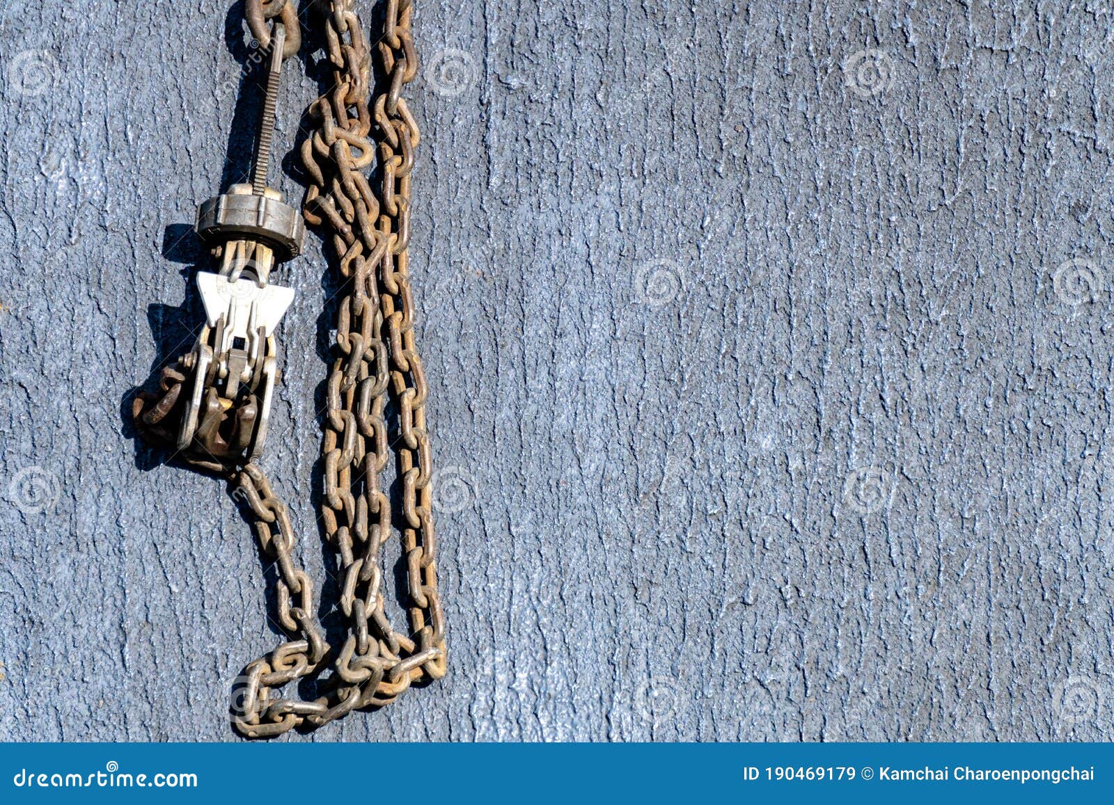 Chalks and Chains Use for Tie Down Helicopter and Aircraft To the ...