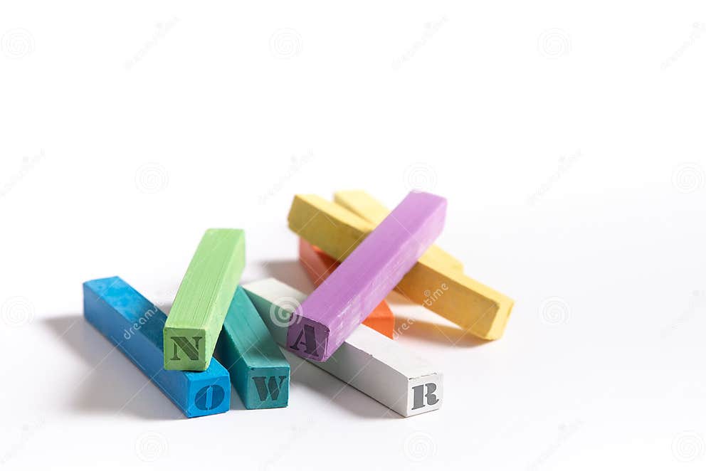 Chalks of Different Colors for Writing Messages Stock Image - Image of ...