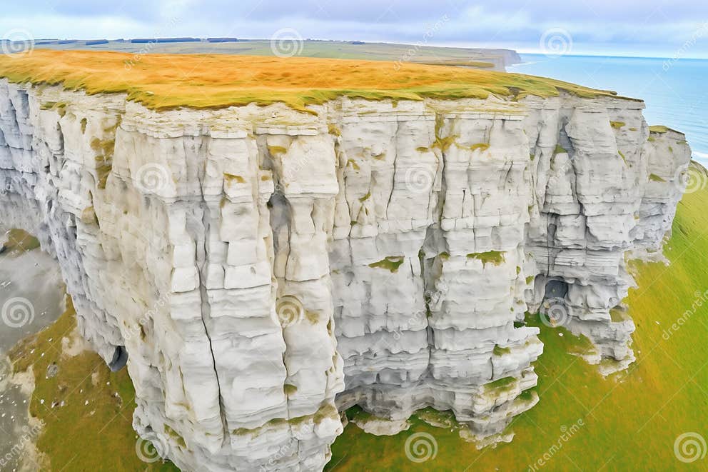 Chalky Limestone Cliff Face Stock Image - Image of mineral, backdrop ...