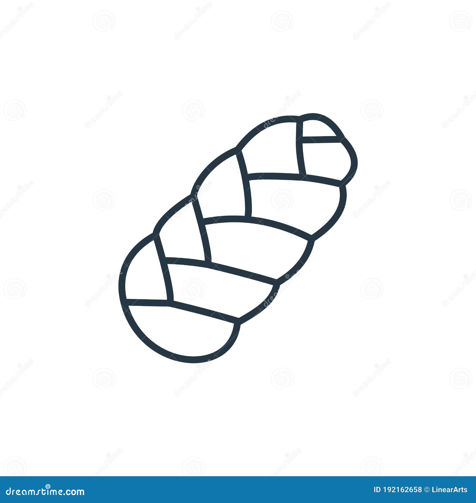 Challah Icon Vector from Bakery Concept. Thin Line Illustration of ...