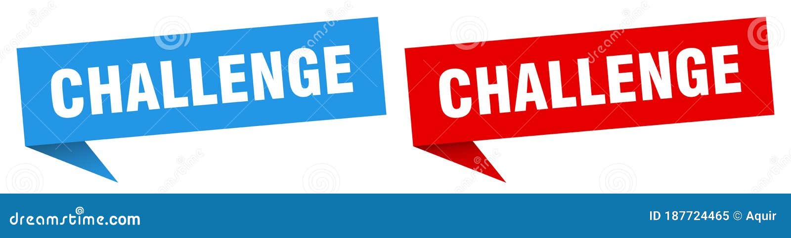 Challenge Banner. Challenge Speech Bubble Label Set Stock Vector ...