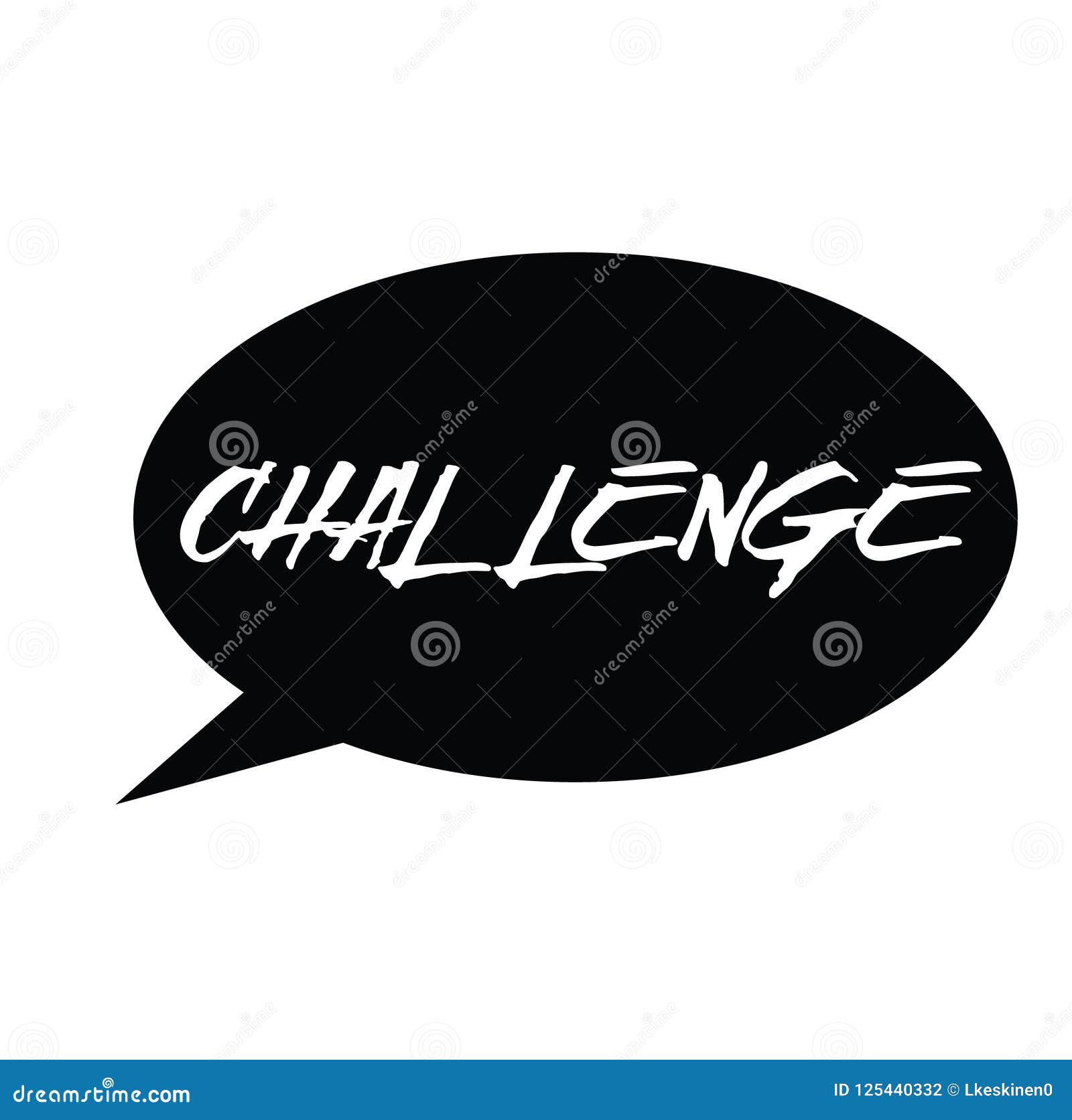 Challenge stamp on white stock vector. Illustration of motivation ...
