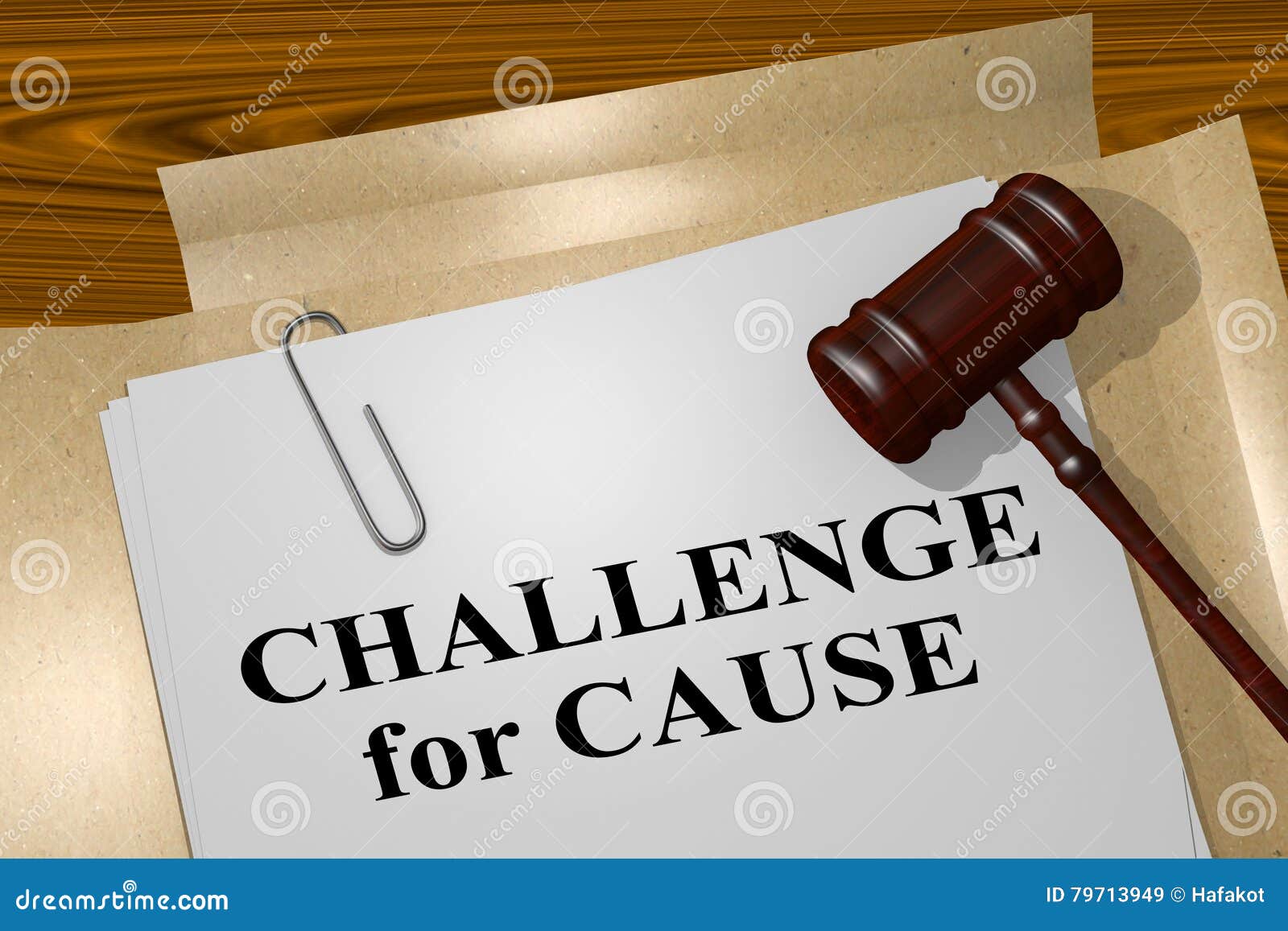Challenge for Cause - Legal Concept Stock Illustration - Illustration ...