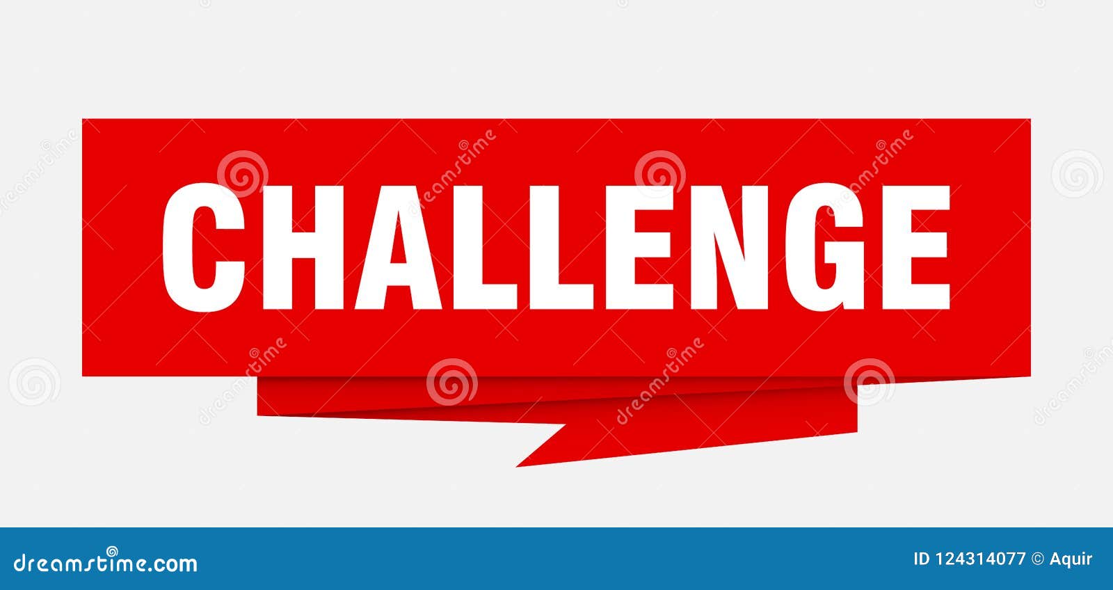 Challenge stock vector. Illustration of marker, banner - 124314077