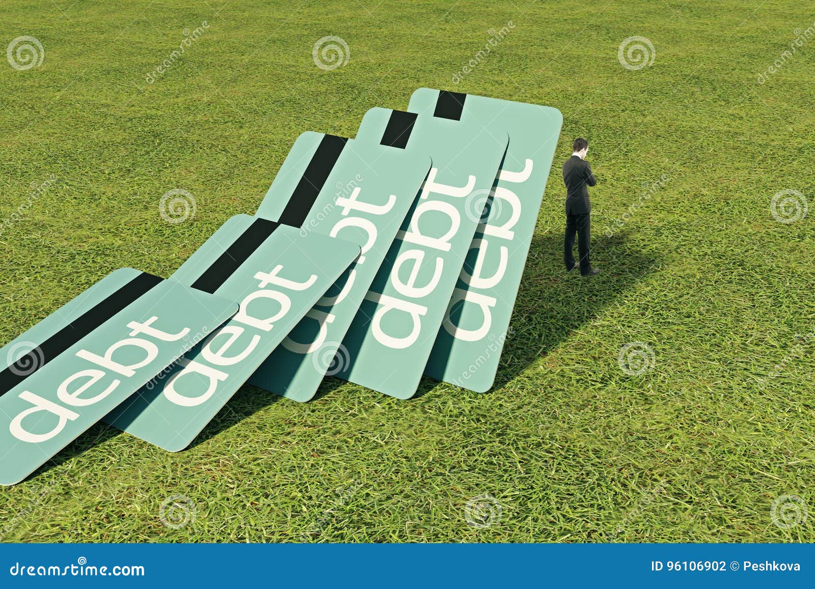 Challenge concept stock illustration. Illustration of debit - 96106902