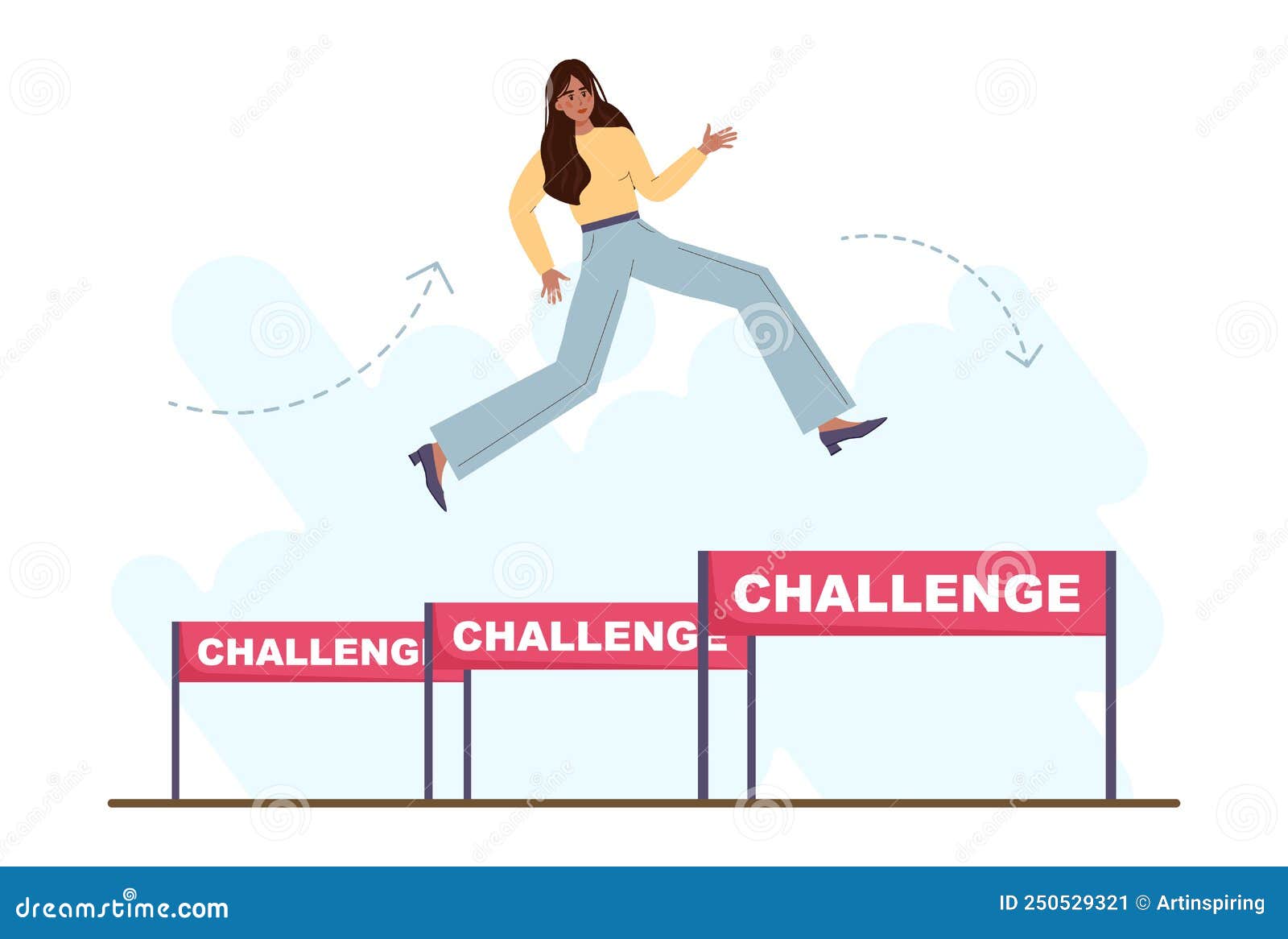 Challenge Concept. Business Character Overcoming Obstacles and Hurdles ... Challenge Concept. Business Character Overcoming Obstacles and Hurdles ...