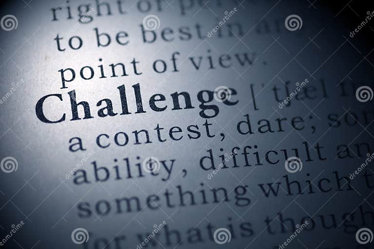 Challenge stock image. Image of text, blue, book, definition - 31754261