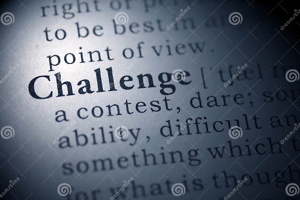Challenge stock image. Image of text, blue, book, definition - 31754261