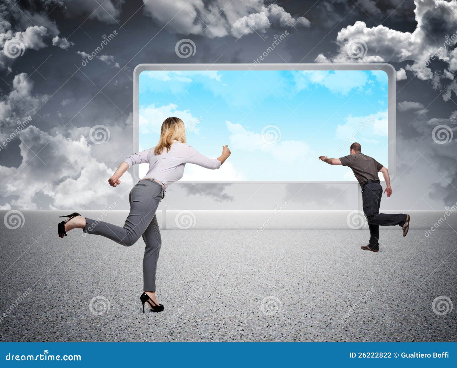 Challenge for good future stock photo. Image of concept - 26222822