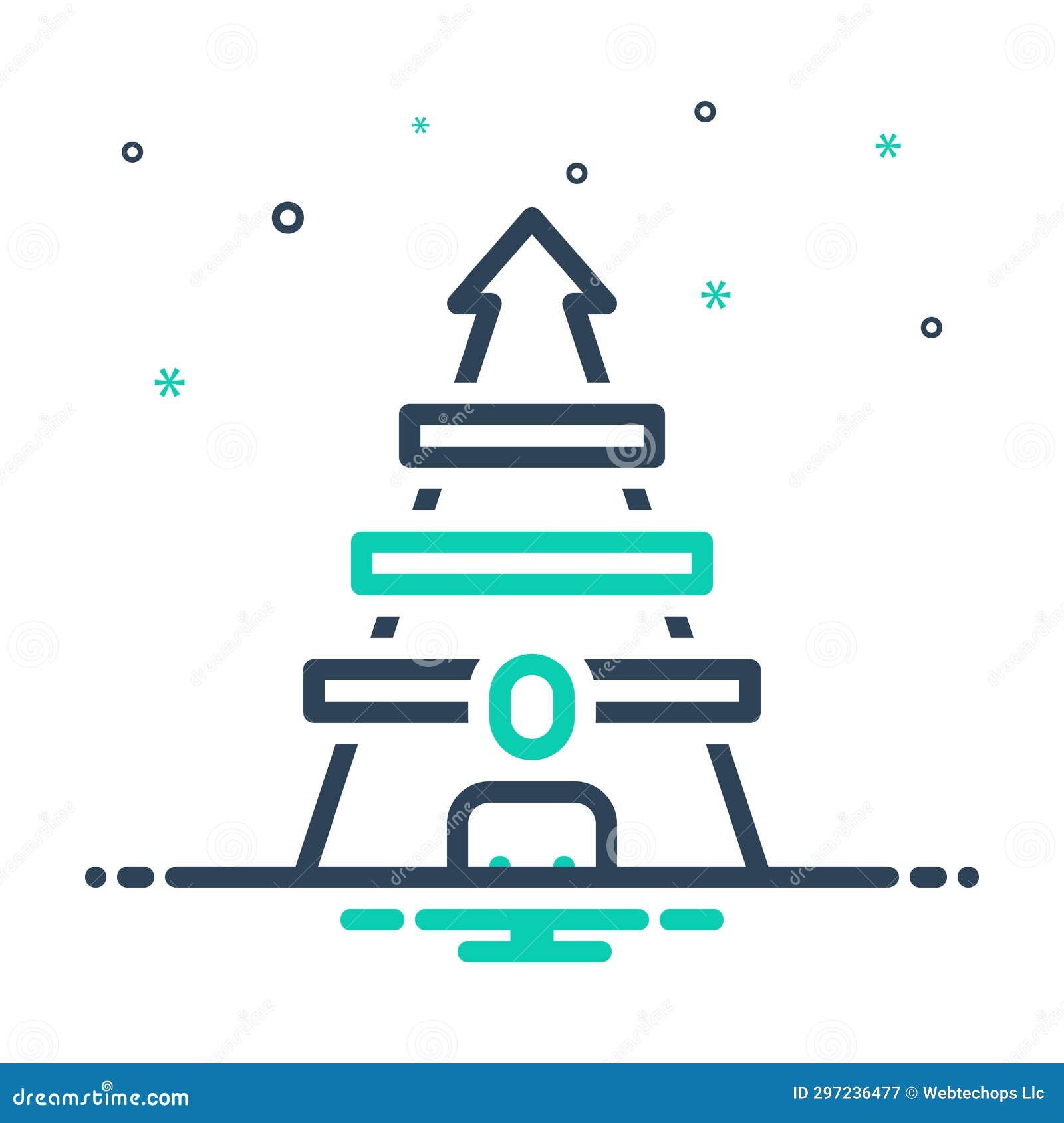 Mix Icon for Challenge, Overcoming and Successful Stock Vector ...