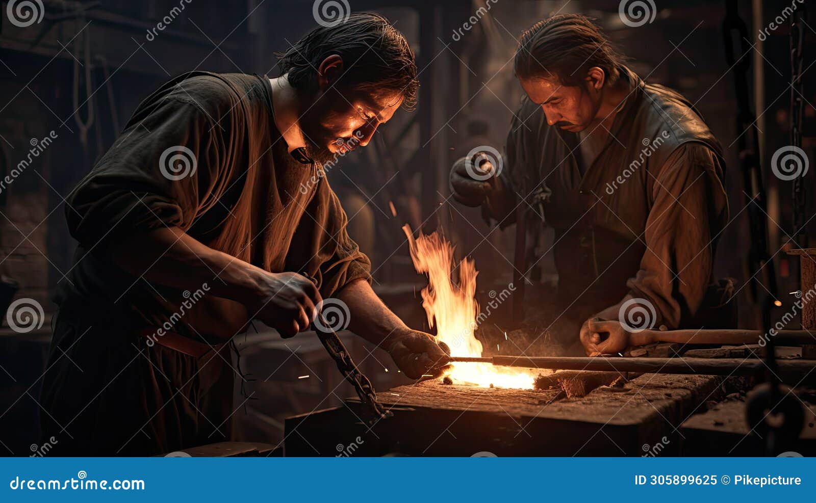 Challenge Iron Sharpens Iron Stock Illustration - Illustration of ...