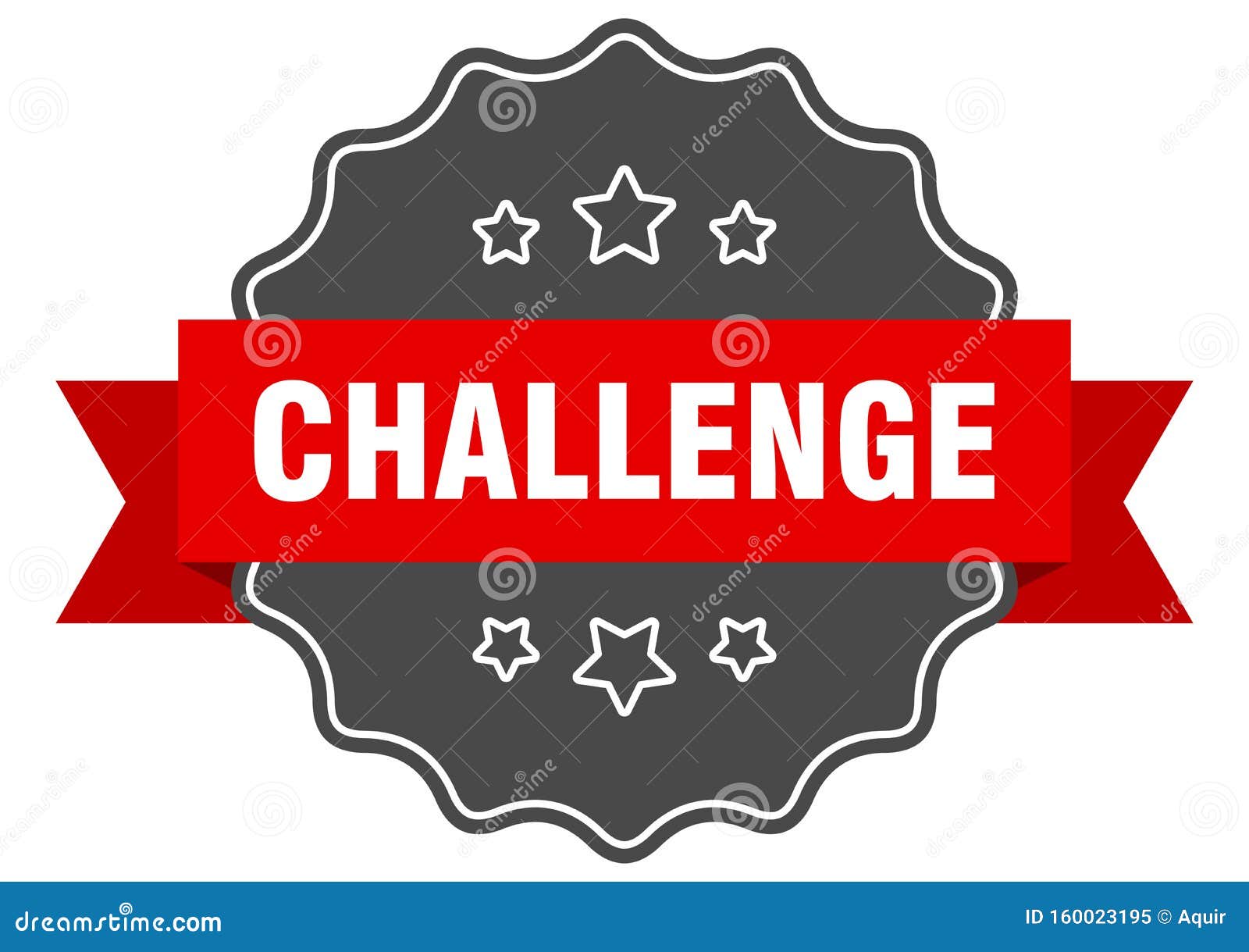 Challenge label stock vector. Illustration of sign, badge - 160023195