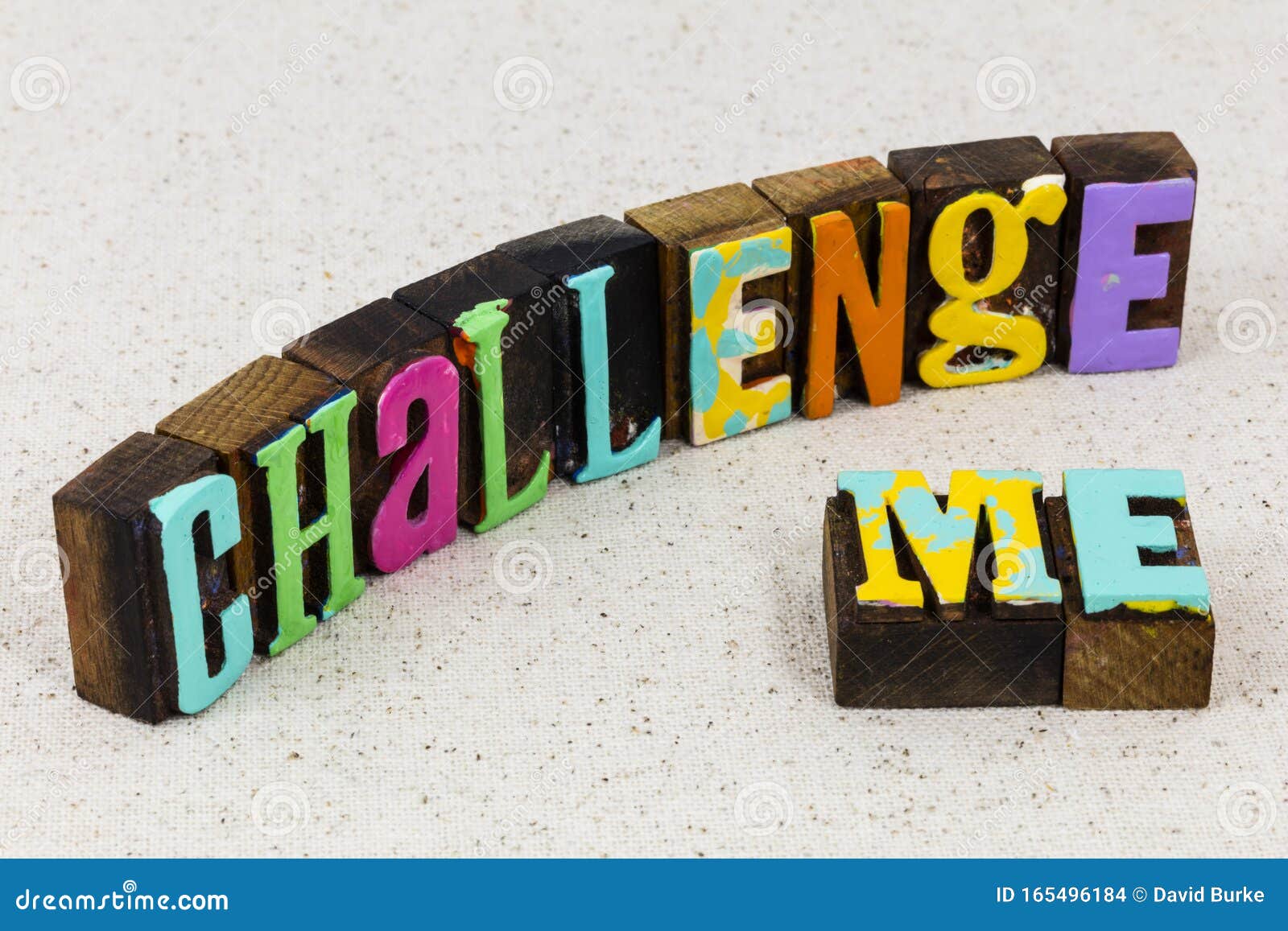 Challenge Me Motivation Goal Success Leadership Focus Strategy 库存照片 ...