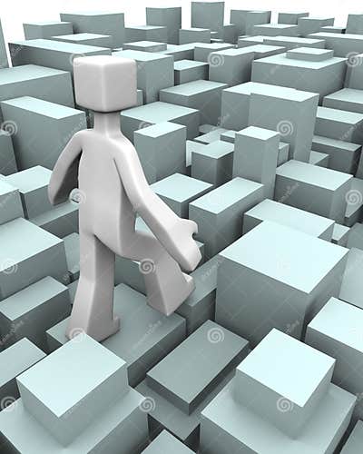 Challenge or Overcome of Difficulty Concept Stock Illustration ...