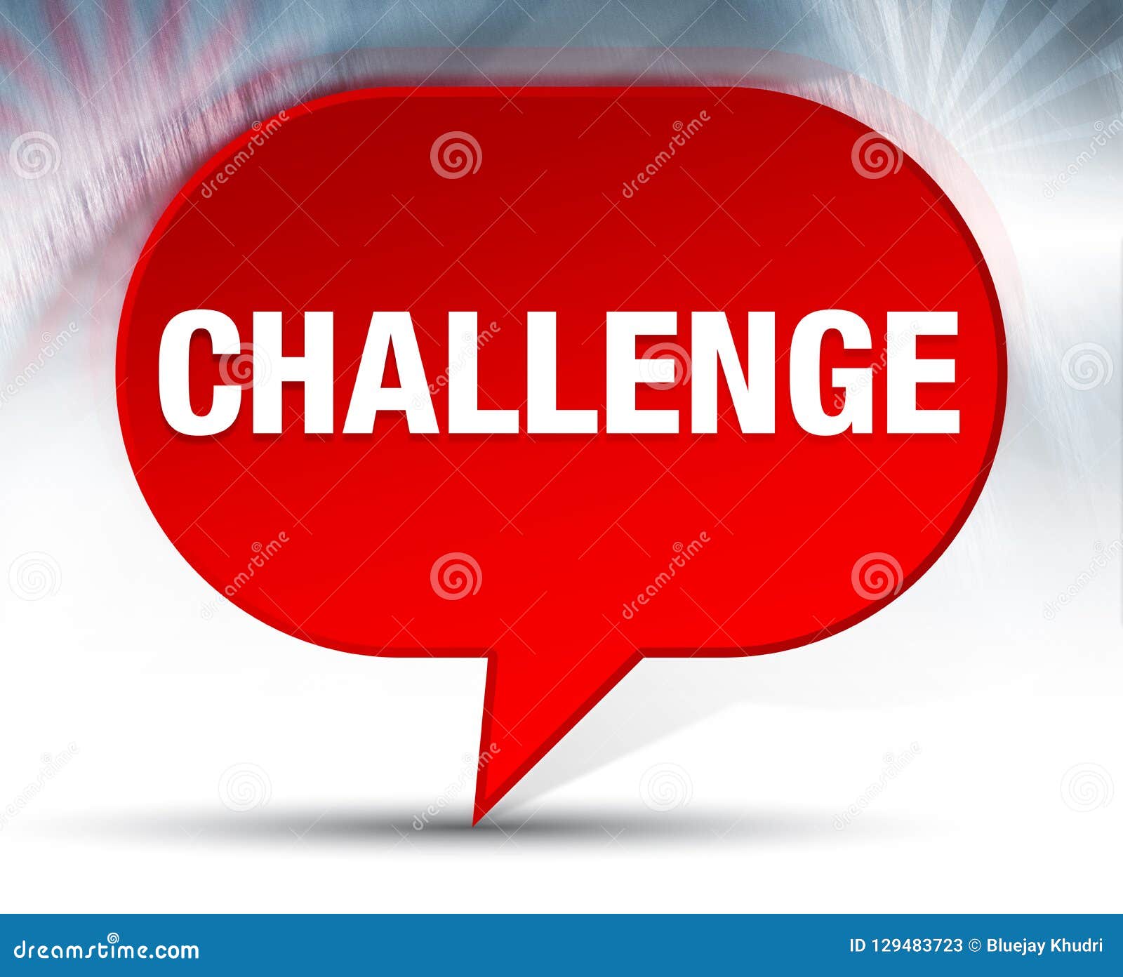 Challenge Red Bubble Background Stock Illustration - Illustration of ...